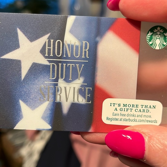 Starbucks | Kitchen | Starbucks Gift Card Military Themed Two Cards ...